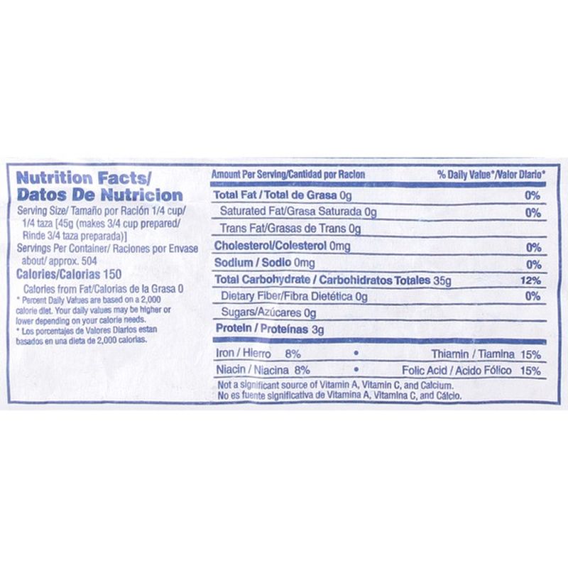 Adolphus Long Grain Enriched Rice (50 lb) - Instacart