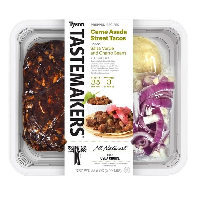 Tyson Tastemakers® Carne Asada Street Tacos Meal Kit, Serves 3 (33.5 oz ...