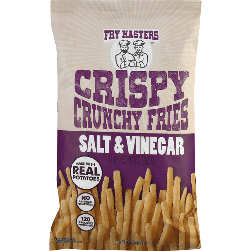 Fry Masters Fries, Salt & Vinegar, Crispy Crunchy (3.5 oz) - Instacart