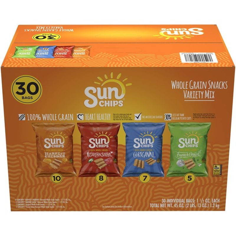 Sun Chips Variety Mix Whole Grain Snacks (45 oz) - Instacart
