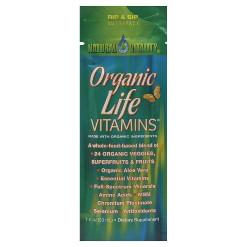 Natural Vitality Organic Life Vitamins, Nutrapack (1 oz) - Instacart