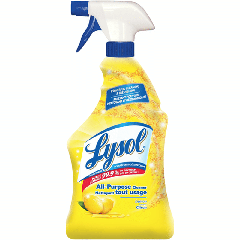 Lysol All Purpose Cleaner Lemon Scent Spray (650 ml) - Instacart