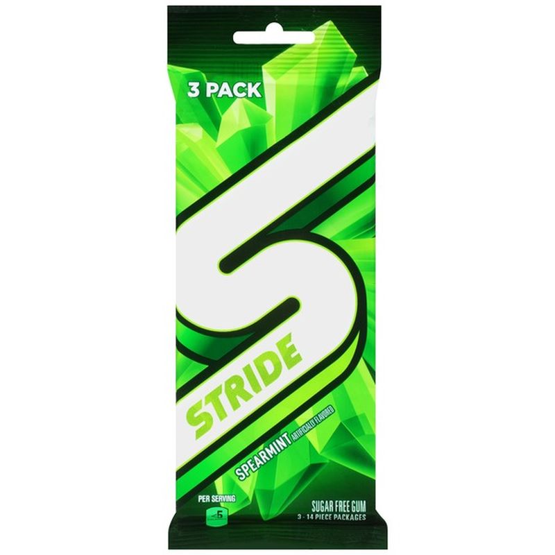 Stride Spearmint Sugar Free Gum (2.86 oz) - Instacart