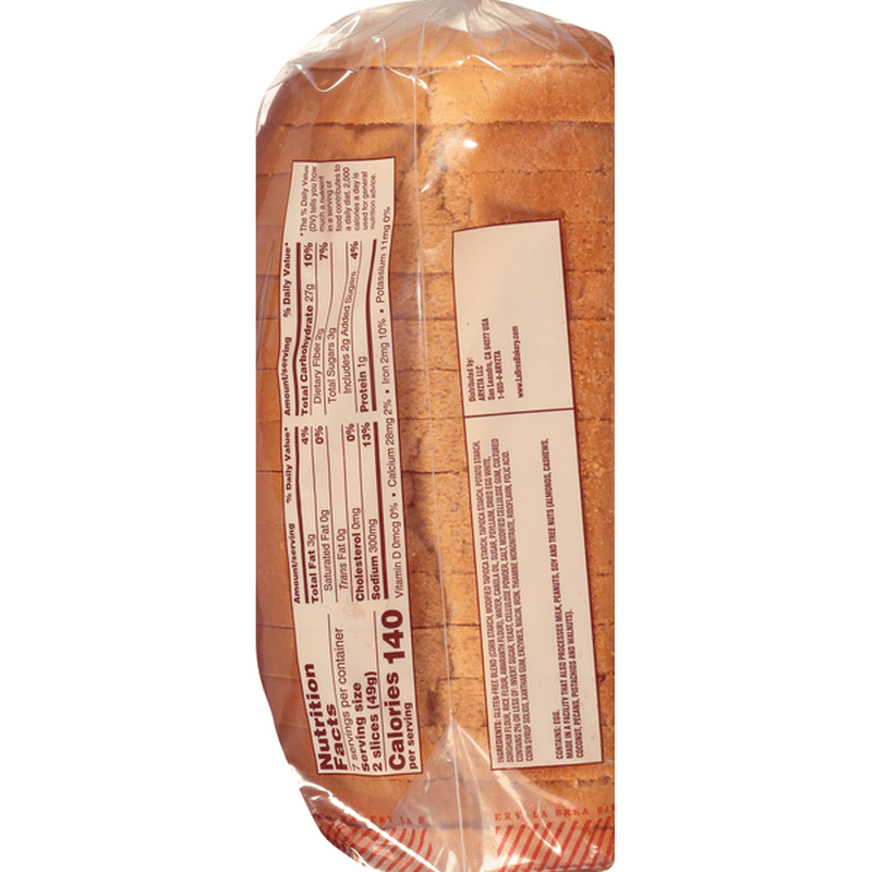 La Brea Bakery Artisan Sandwich Bread, Gluten Free, Multigrain, Sliced ...