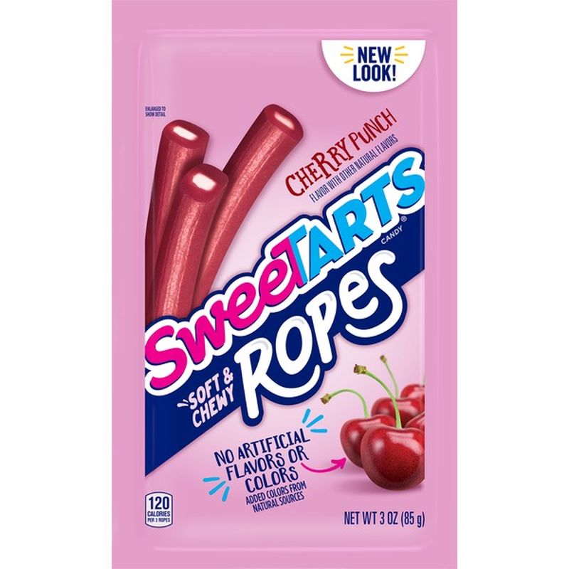 Sweet Tarts Cherry Punch Soft & Chewy Ropes Sugar Candy (3 oz) Delivery ...
