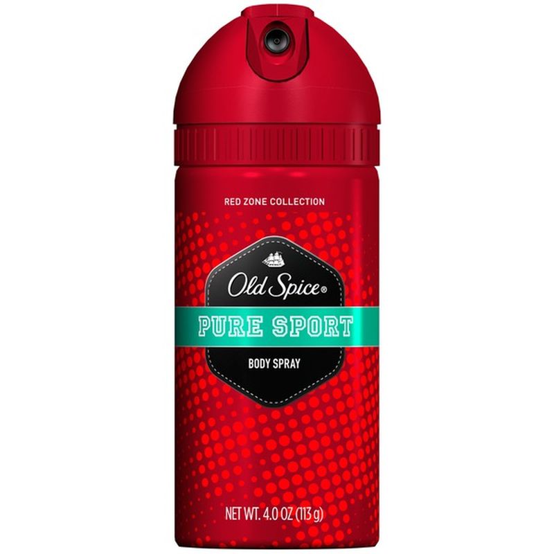 Old Spice Red Zone Body Spray Pure Sport 4.0 Oz (ct) - Instacart