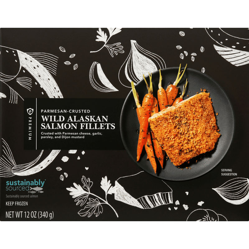 Publix Premium Salmon Fillets Wild Alaskan Parmesan Crusted 12 Oz