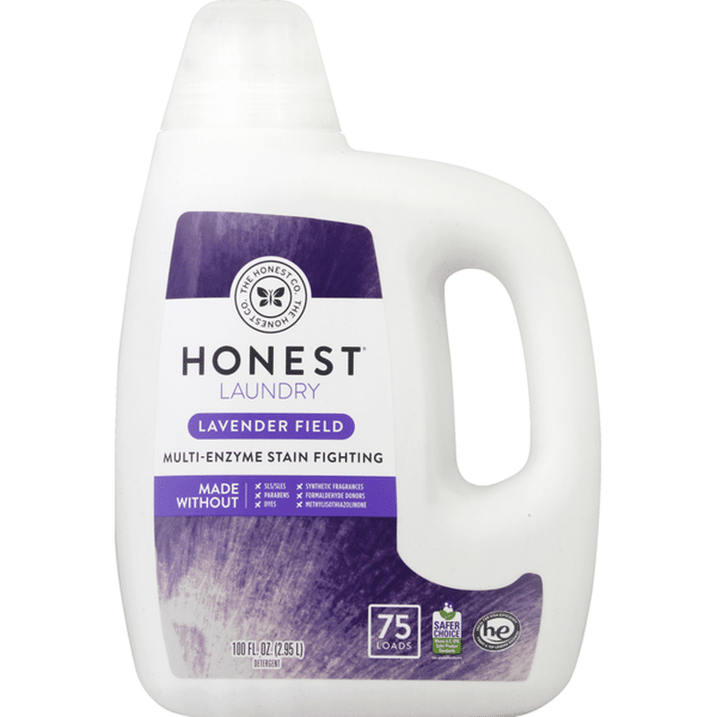 The Honest Company Laundry Detergent, HE, Lavender Field (100 oz ...