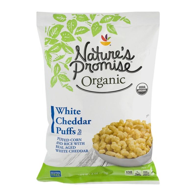 Nature's Promise Cheese Puffs, White Cheddar (4 oz) - Instacart