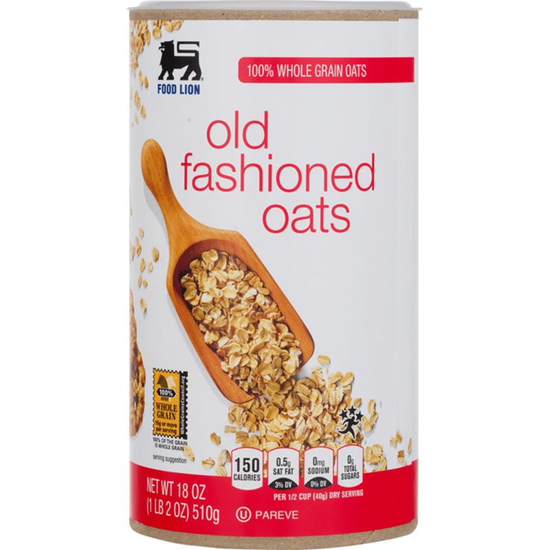 Food Lion Oats, Old Fashioned (18 oz) - Instacart
