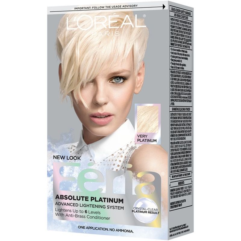 L'Oreal Multi-Faceted Shimmering Permanent Hair Color Very Platinum (1 ...