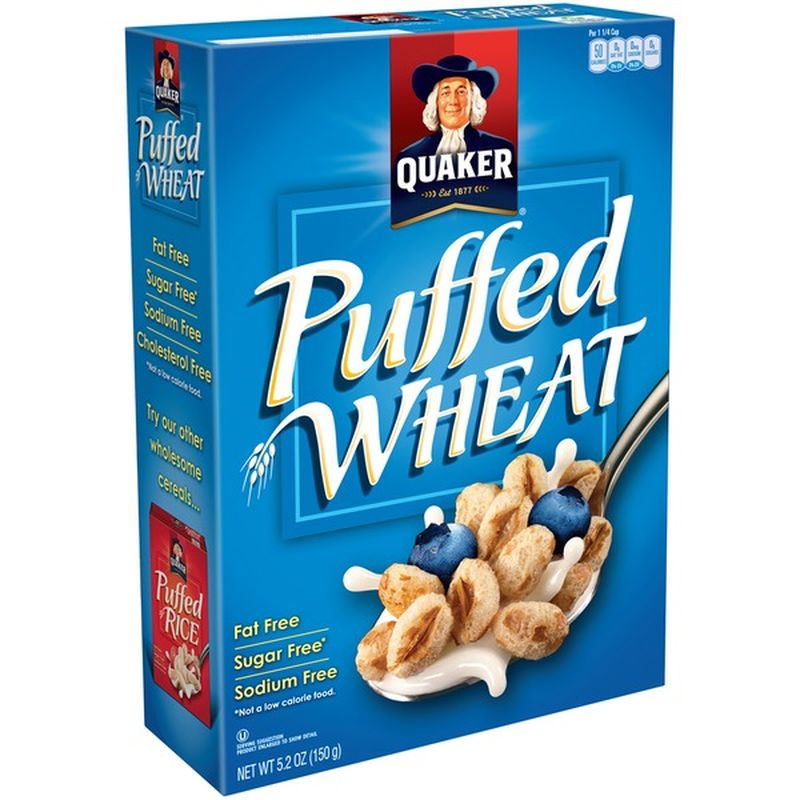 Quaker Puffed Wheat Regular Cereal 5 2 Oz Instacart
