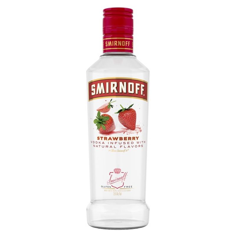 Smirnoff Strawberry (Vodka Infused with Natural Flavors) (375 ml ...