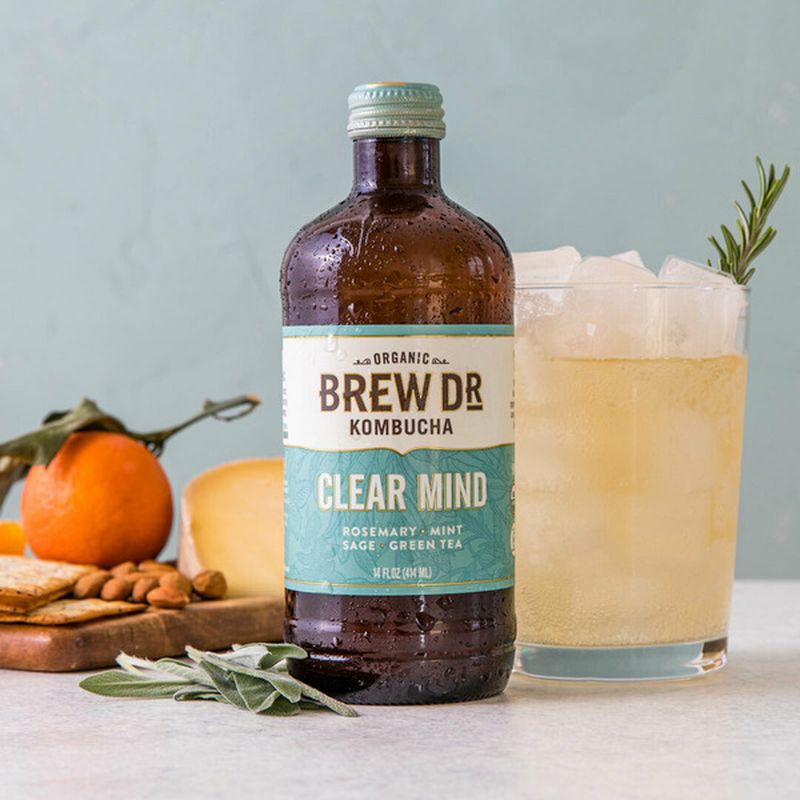 Brew Dr. Kombucha Clear Mind, Organic Kombucha with Rosemary, Mint and ... Brew Dr. Kombucha Clear Mind, Organic Kombucha with Rosemary, Mint and ...