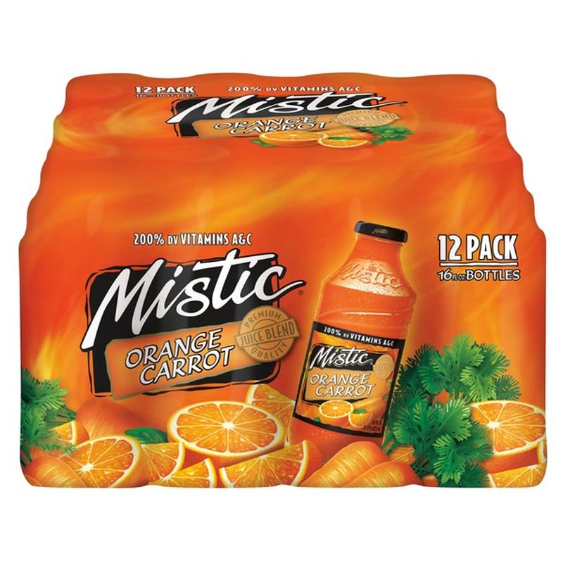 Mistic Orange Carrot Juice Drink (16 fl oz) - Instacart