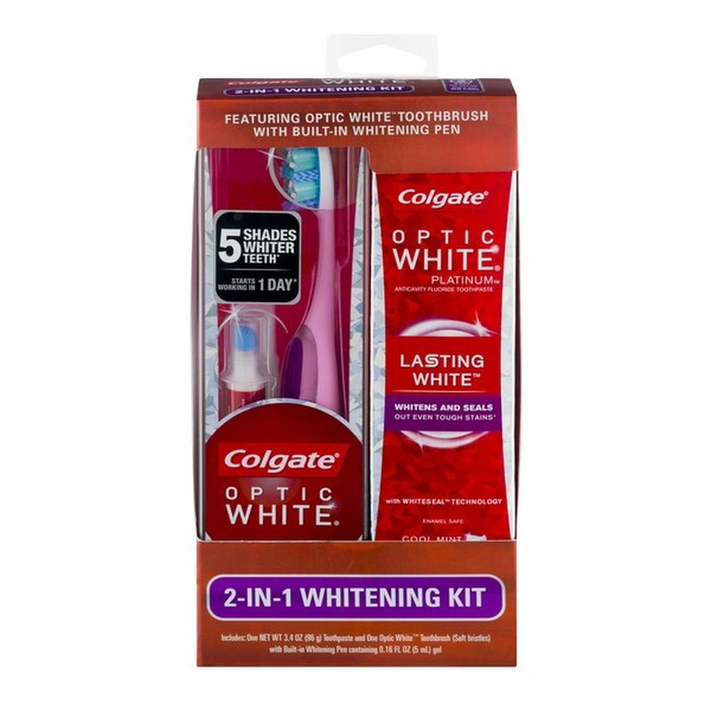 Colgate Optic White Platinum 2-In-1 Whitening Kit (1 ct) - Instacart