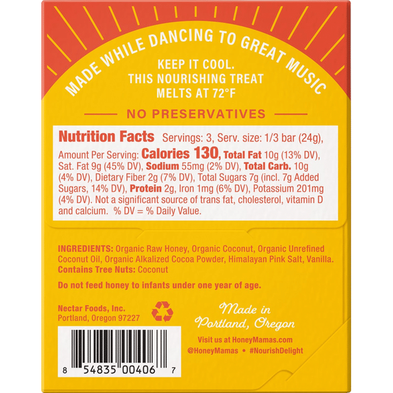 Honey Mama's Cocoa Truffle Bar, Coconut (2.5 oz) - Instacart