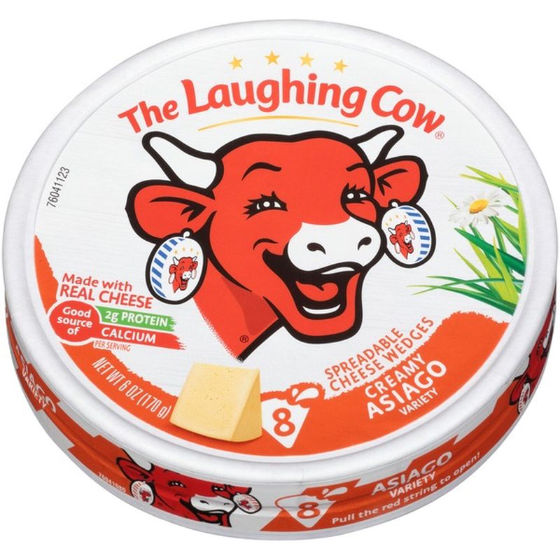 The Laughing Cow Creamy Asiago Spreadable Cheese Wedges (6 oz) - Instacart