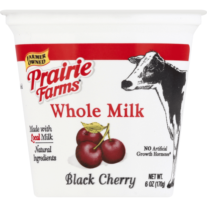 Prairie Farms Yogurt, Whole Milk, Black Cherry, Blended (6 oz) - Instacart