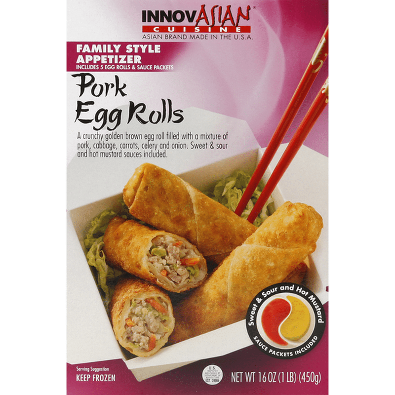 InnovAsian Cuisine Egg Rolls, Pork (16 oz) - Instacart