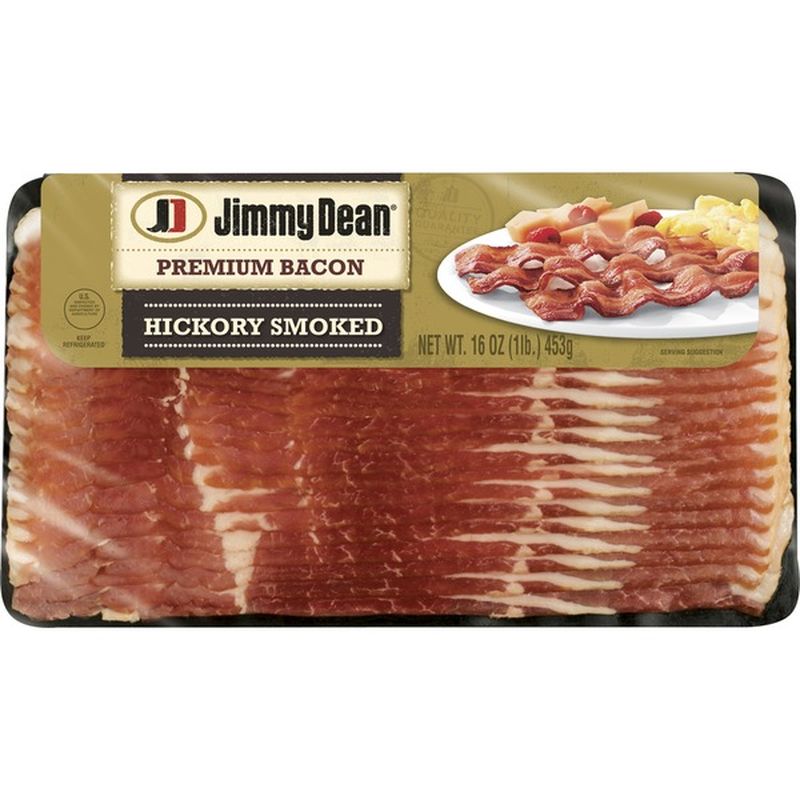 Jimmy Dean Bacon, Premium, Hickory Smoked (16 oz) - Instacart
