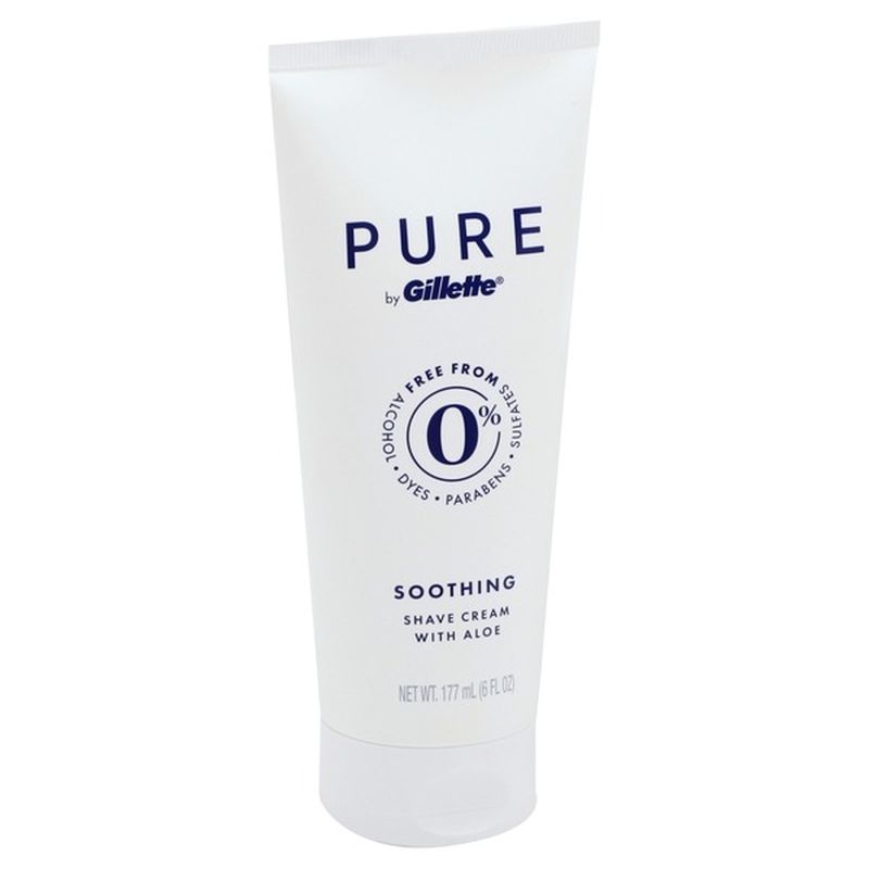 Pure Organic by Gillette Shaving Cream for Men (6 oz) - Instacart