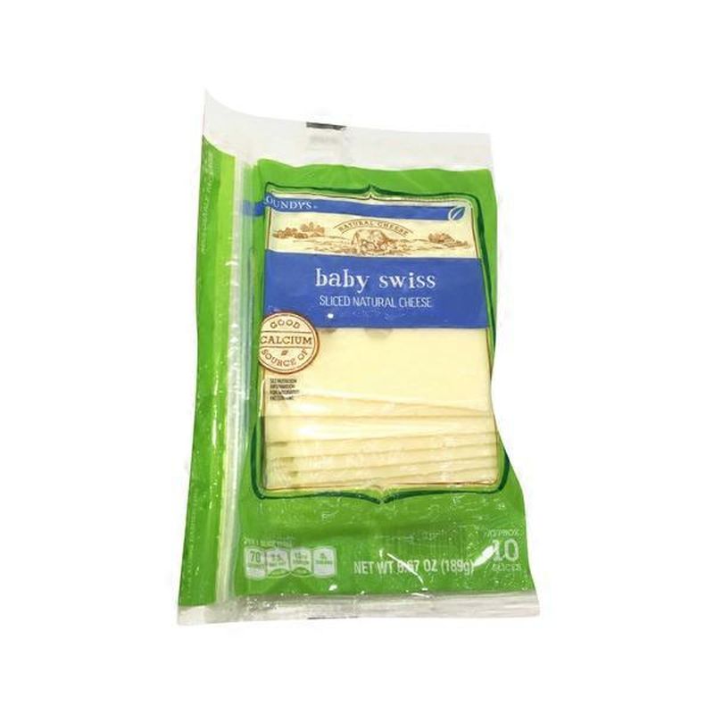 Roundy's Baby Swiss Sliced Natural Cheese (6.67 oz) - Instacart Roundy's Baby Swiss Sliced Natural Cheese (6.67 oz) - Instacart