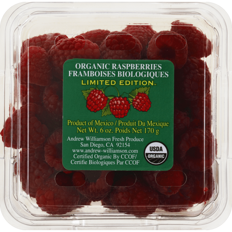 Raspberries, Organic (6 oz Package) - Instacart