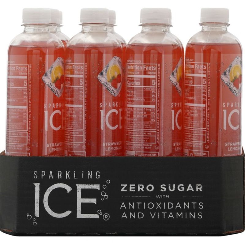 Sparkling ICE Strawberry Lemonade Sparkling Water (17 fl oz) - Instacart