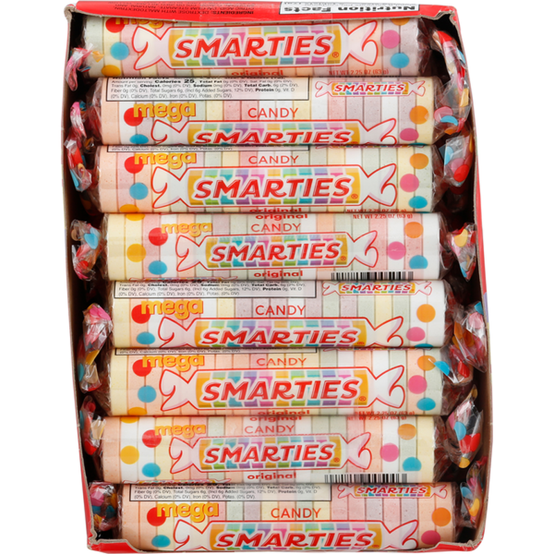 Smarties Candy Rolls, Original, Mega (24 each) - Instacart