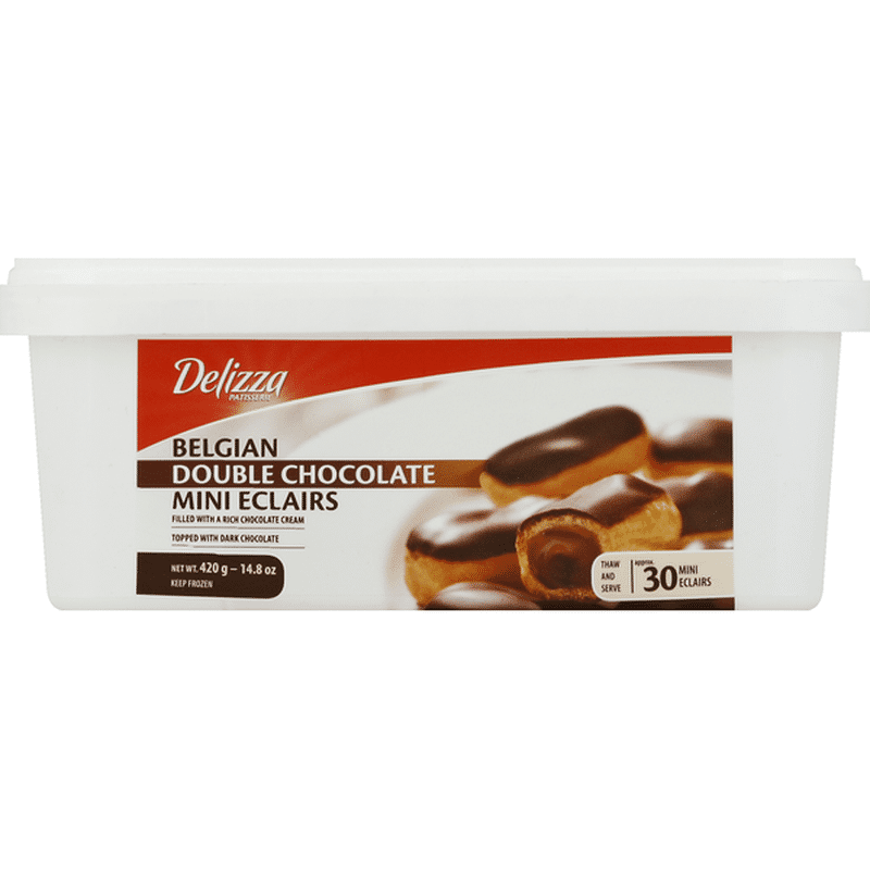 Delizza Eclairs, Belgian Double Chocolate, Mini (14.8 oz) - Instacart