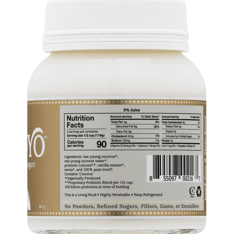 GT's Cocoyo Coconut Yogurt, Living, Vanilla (8 oz) - Instacart