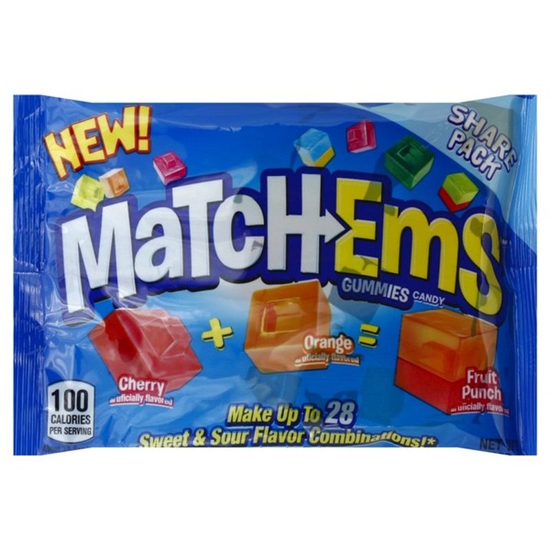 MatchEms Match-Ems Gummies Candy from Bazooka, Mix, Match & Connect ...