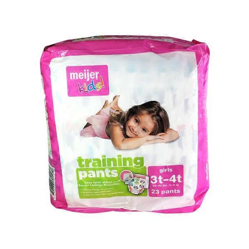Meijer 3T-4T Kids Training Pants for Girls (23 ct) - Instacart