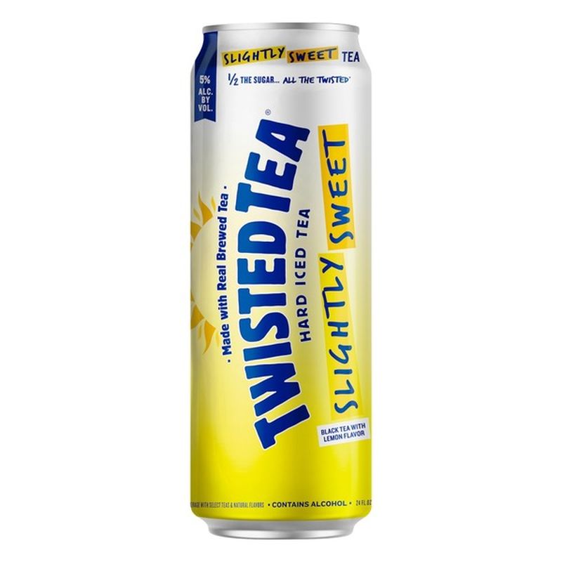 Twisted Tea Beer, Hard Iced Tea, Slightly Sweet (24 fl oz) - Instacart