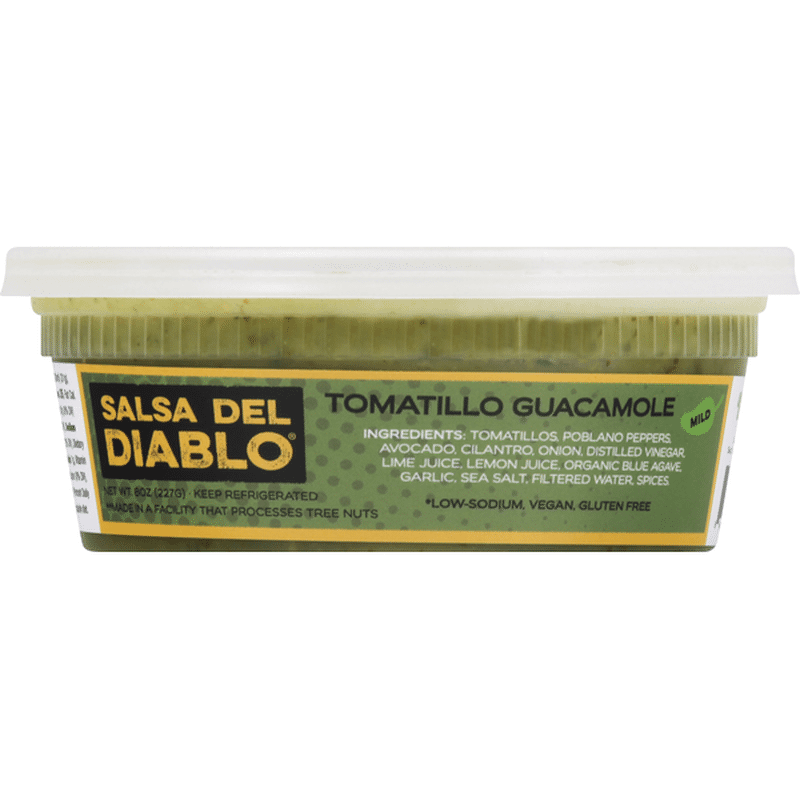 Salsa Del Diablo Salsa, Tomatillo Guacamole, Mild (8 oz) - Instacart