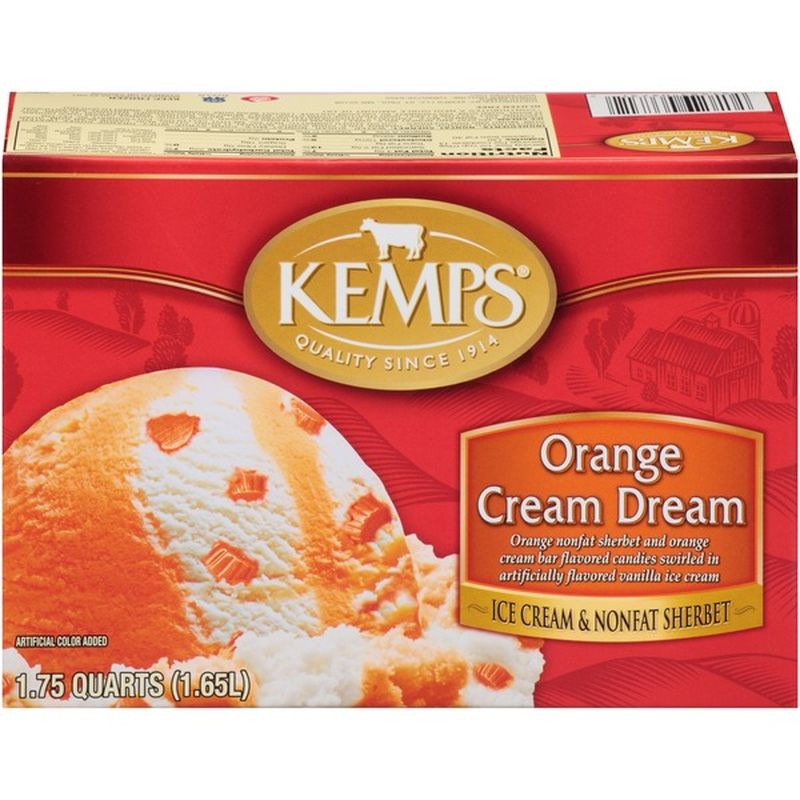 Kemps Orange Cream Dream Ice Cream & Nonfat Sherbet (1.75 qt) - Instacart