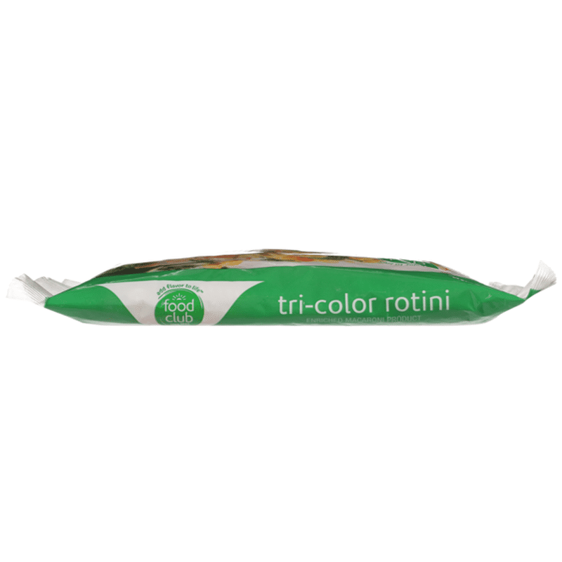Food Club Enriched Macaroni Product, Tri-Color Rotini (12 oz) - Instacart