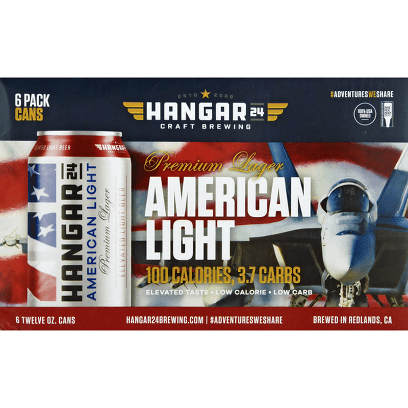 Hangar 24 Beer, American Light, Premium Lager (12 fl oz) - Instacart