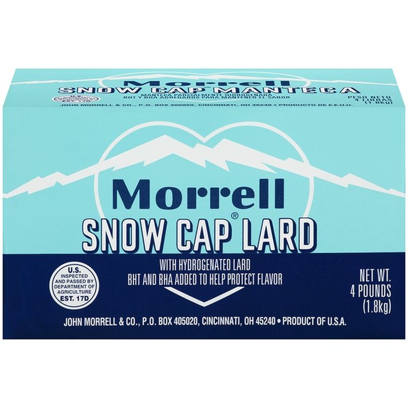 John Morrell Morrell Snow Cap Lard (4 lb) - Instacart