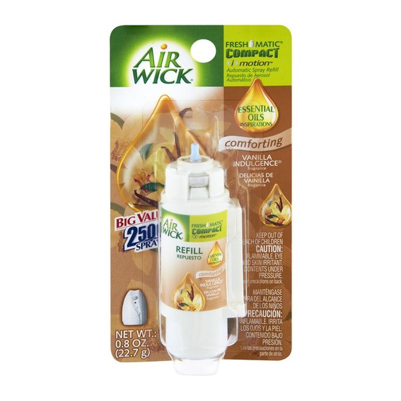 Air Wick Freshmatic Compact I-Motion Vanilla Indulgence Automatic Spray ...