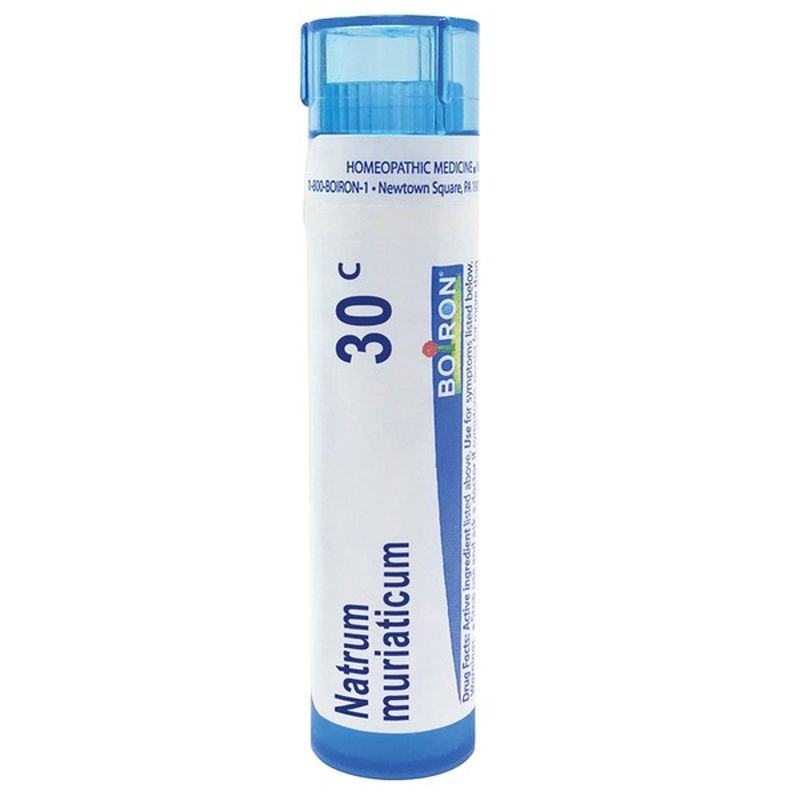 Boiron Natrum Muriaticum 30C, Homeopathic Medicine for Runny Nose (80 ...