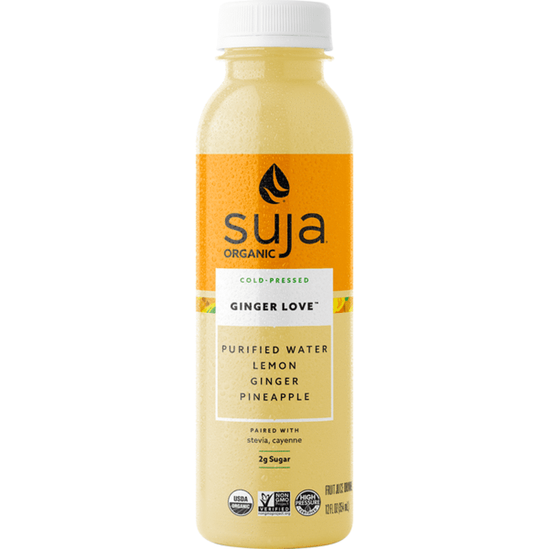 Suja Ginger Love Organic Cold-Pressed Fruit Juice Drink (12 fl oz ...