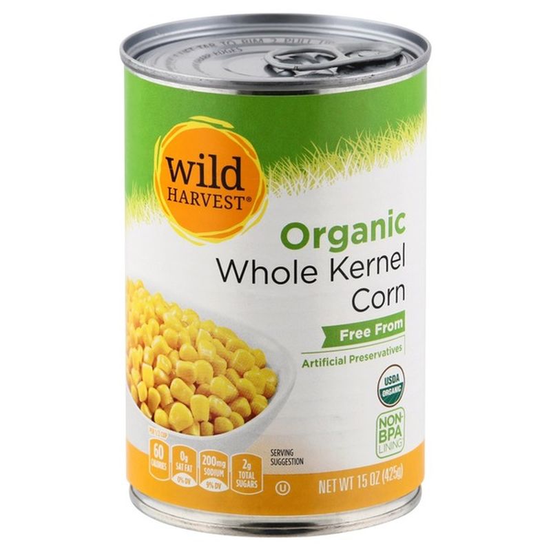 Wild Harvest Corn, Organic, Whole Kernel (15 oz) - Instacart