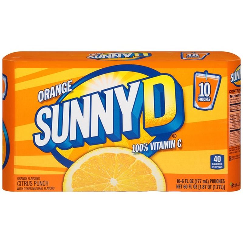 Sunny D Juice, Tangy Original, Box (6 fl oz) - Instacart