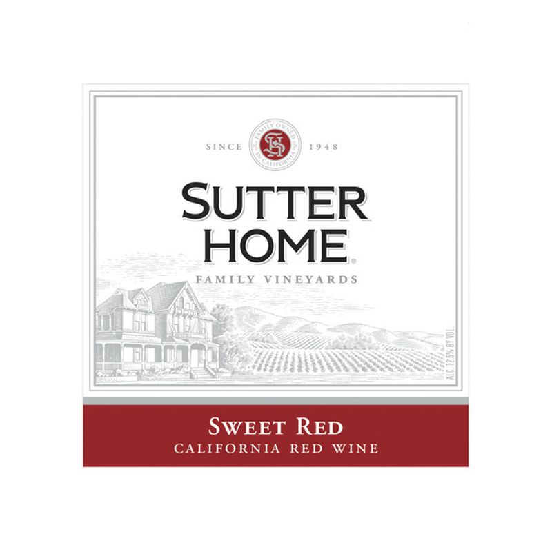 Sutter Home Sweet Red Wine (750 ml) - Instacart