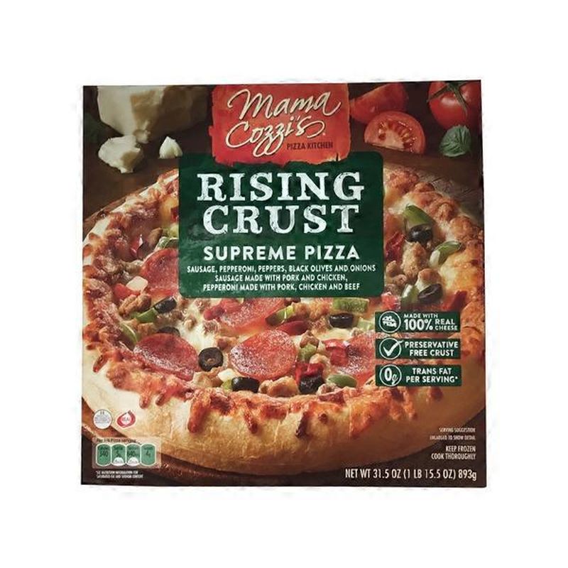 Mama Cozzi's Pizza Kitchen Rising Crust Supreme Pizza (27.5 oz) - Instacart