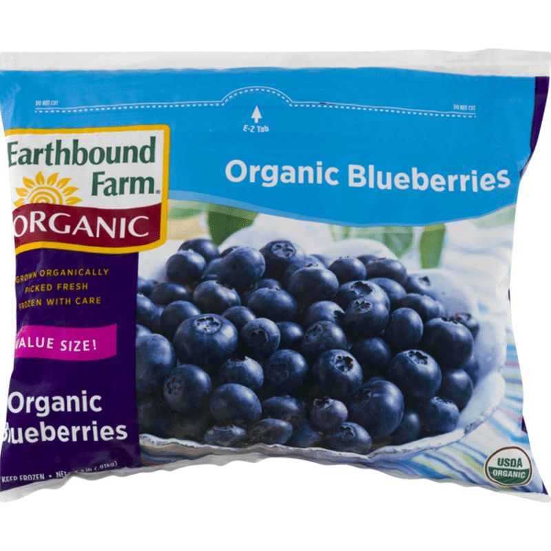 Earthbound Farms Blueberries, Organic, Value Size (2 lb) - Instacart