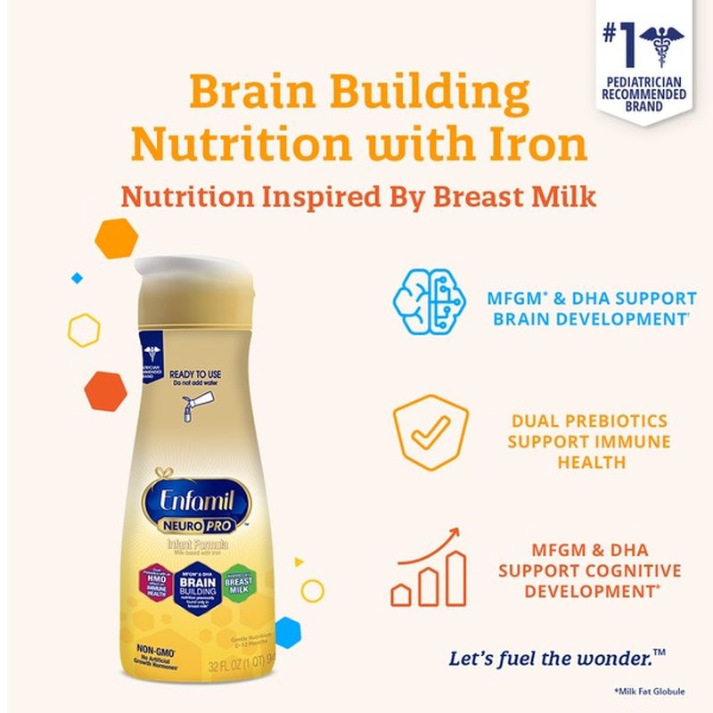 Enfamil® NeuroPro Infant Formula Ready to Use Liquid (32 fl oz ...