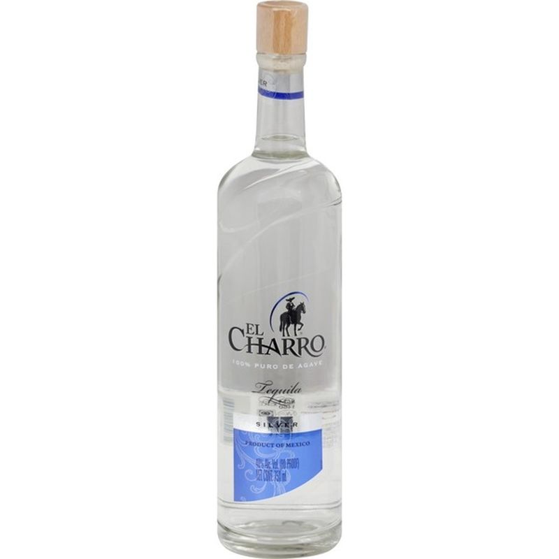 El Charro Tequila, Silver (750 ml) - Instacart